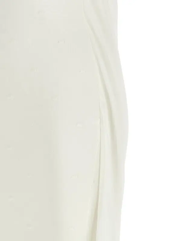 Jacquemus La Robe Maille Plumetis' Dress - White