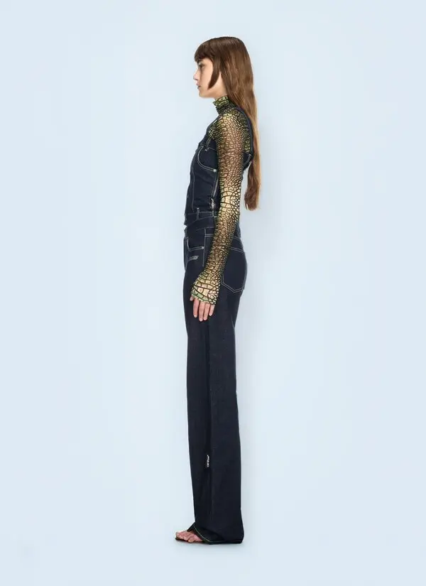 Off-White Wide-leg Denim Trousers - Blue