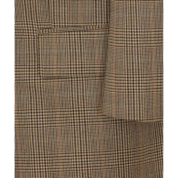 Saint Laurent Prince Of Wales Pied De Poule Jacket - Cream
