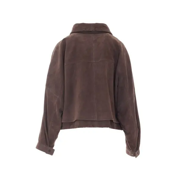 Loewe L Logo Suede Goatskin Jacket