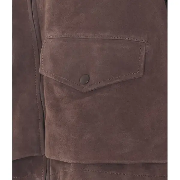 Loewe L Logo Suede Goatskin Jacket