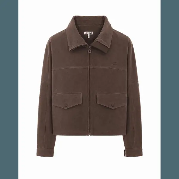 Loewe Suede Goatskin Jacket - Brown