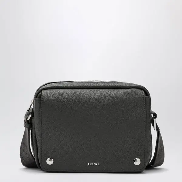 Loewe Dark Grey Leather Crossbody Bag - Gray
