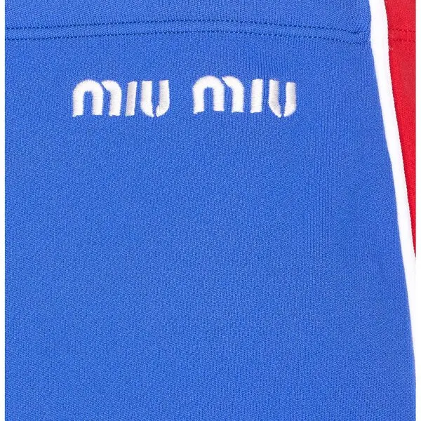 Miu Miu Logo Mini Skirt