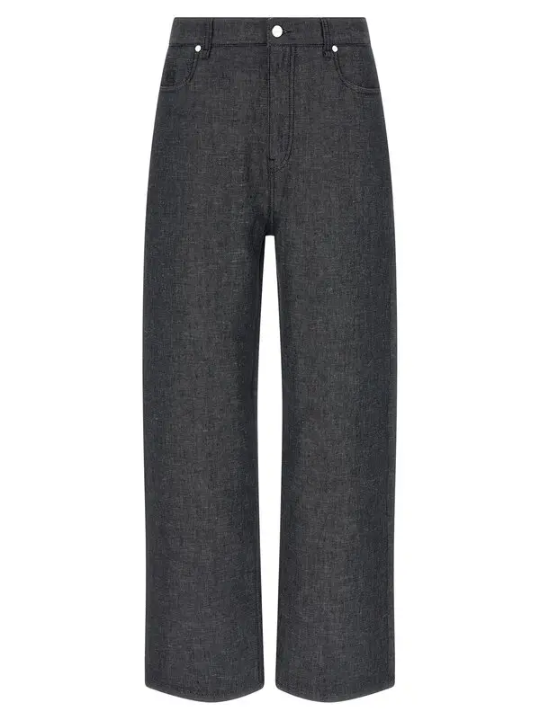 Fendi Ff Selleria' Jeans - Gray