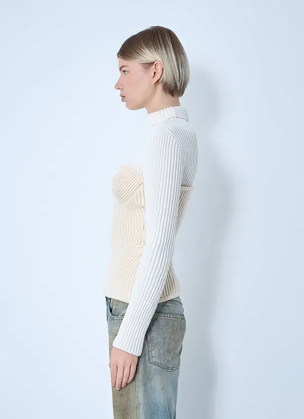 JEAN PAUL GAULTIER Ribbed Wool Sweater