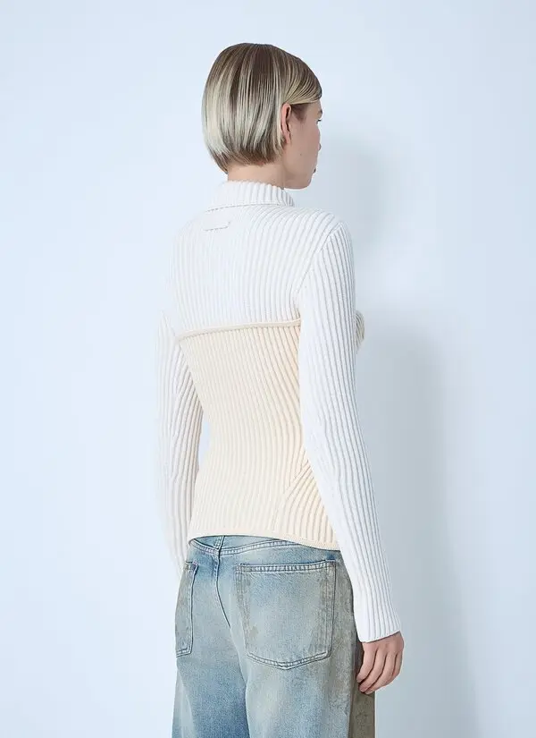 JEAN PAUL GAULTIER Ribbed Wool Sweater