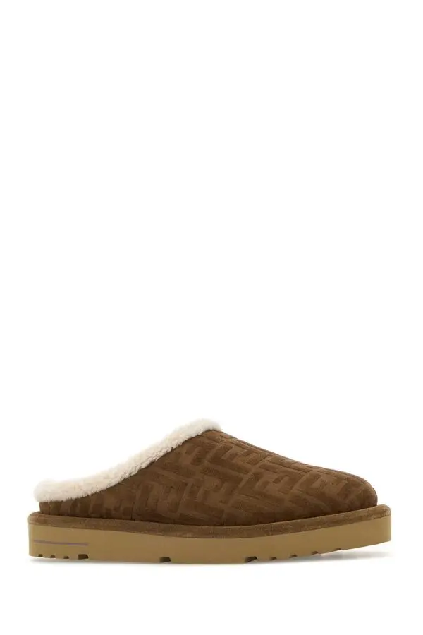 Fendi Suede Slippers