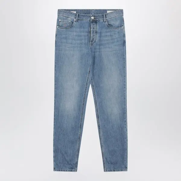Brunello Cucinelli Traditional-fit Five-pocket Jeans - Blue