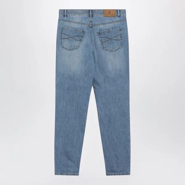 Brunello Cucinelli Traditional-fit Five-pocket Jeans - Blue