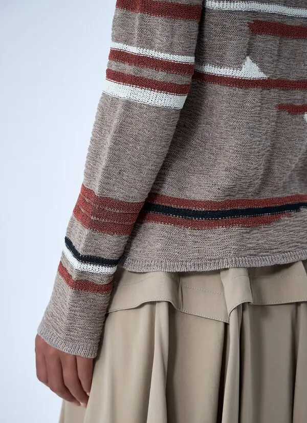 Bottega Veneta Linen-and-cotton Sweater - Cream