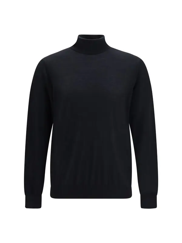 Giorgio Armani Cashmere Turtleneck Sweater - Black