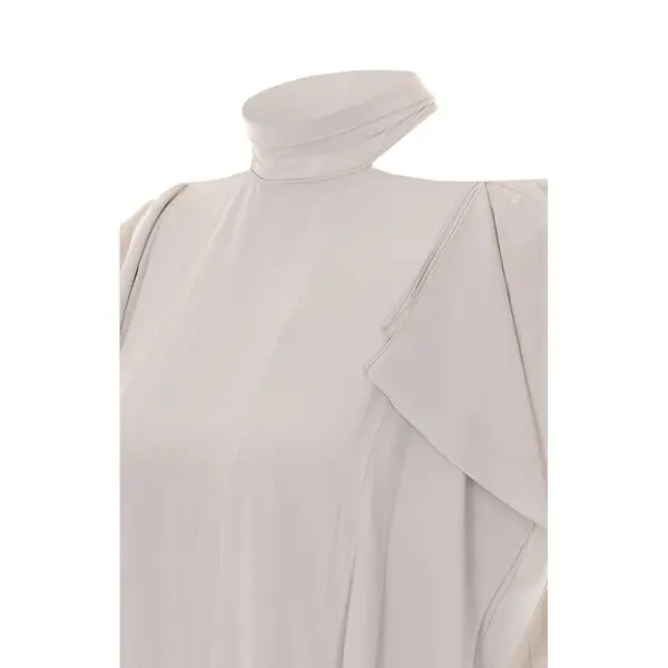 LANVIN Frilled Top In Charmeuse