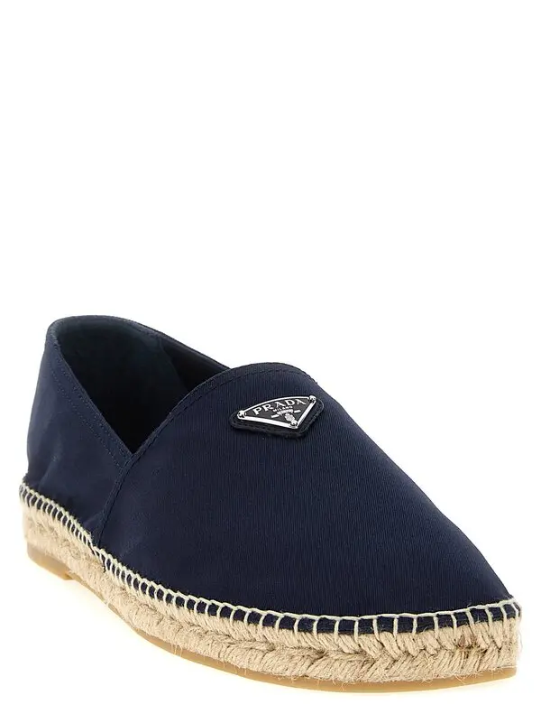 Prada Logo Tringolo Espadrilles