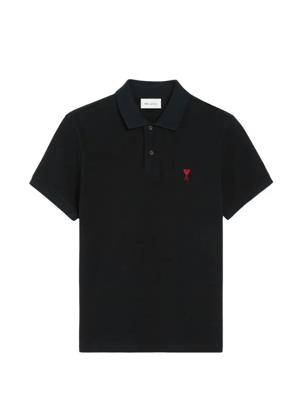 AMI Paris De Coeur Cotton Polo Shirt