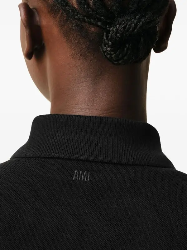 AMI Paris De Coeur Cotton Polo Shirt