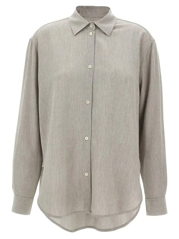 TOTEME Wool Blend Shirt - Gray
