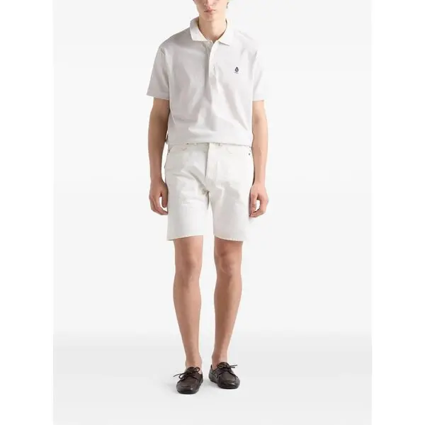 Prada Neutrals Polo Shirts - Cream