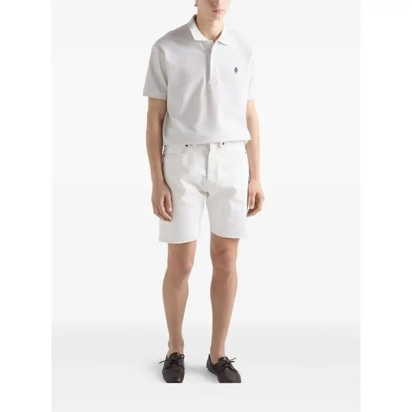Prada Neutrals Polo Shirts - Cream