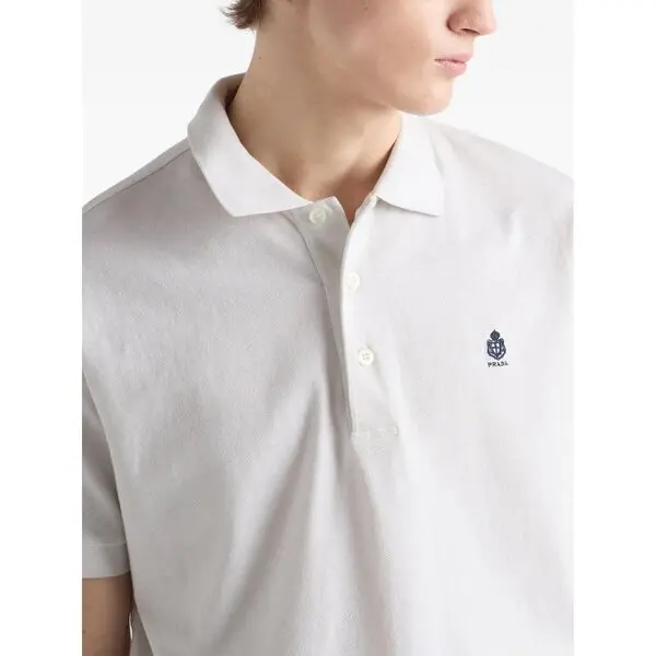 Prada Neutrals Polo Shirts - Cream
