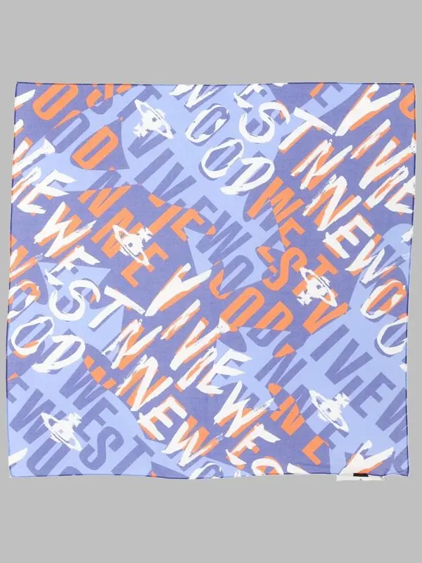 VIVIENNE WESTWOOD Foulard Logomania - Blue