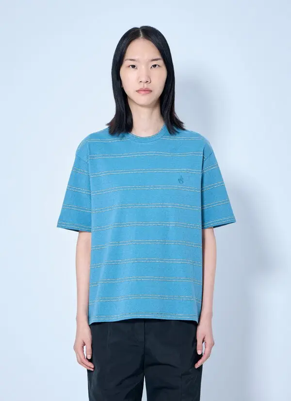 JIL SANDER Striped Crewneck T-shirt