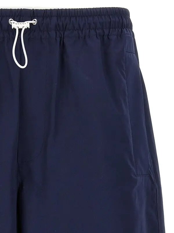 Gucci Cotton Bermuda Shorts - Blue