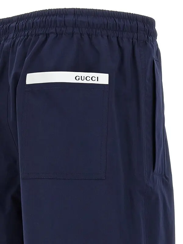 Gucci Cotton Bermuda Shorts - Blue