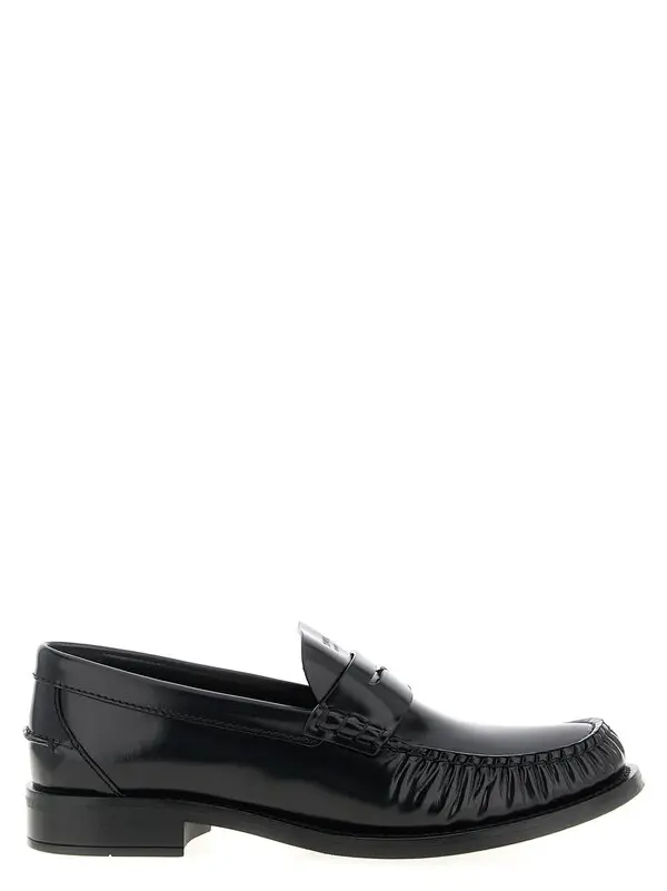 Prada Brushed Leather Loafers