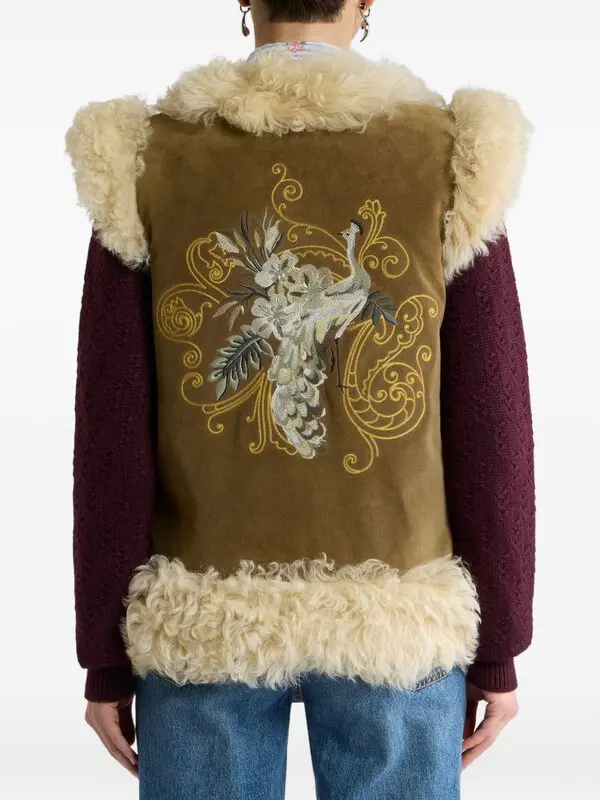 Etro Shearling Wool Vest