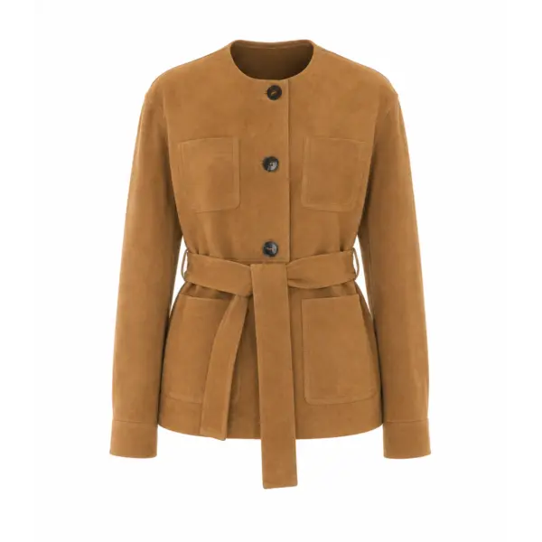 Max Mara Mstboemia Leather Jacket