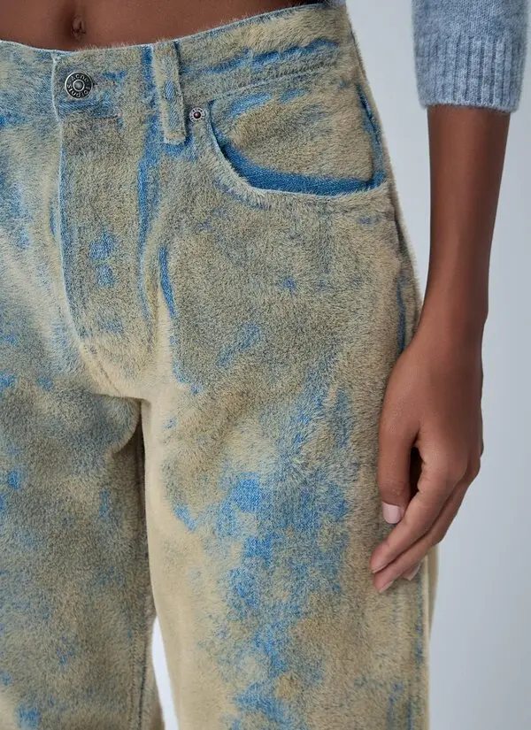 Acne Studios Flocked Denim Jeans