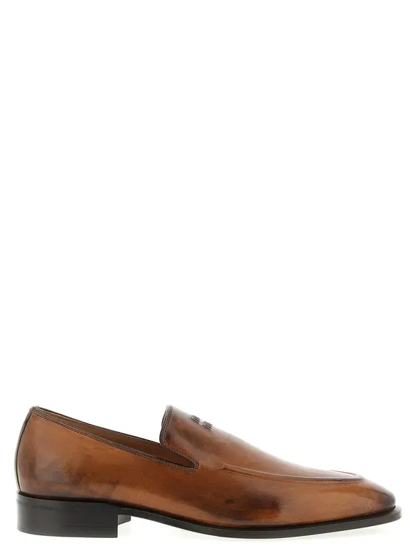 Miu Miu Leather Loafers - Brown