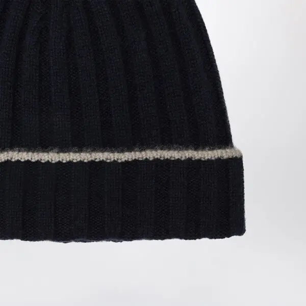 Brunello Cucinelli Cashmere Beanie - Blue