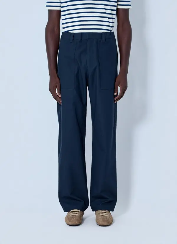 Prada Wide-leg Tailored Trousers - Blue