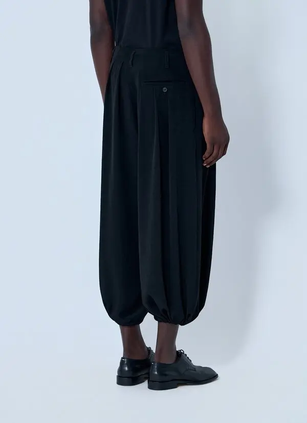 Yohji Yamamoto Pleated Drop-crotch Trousers