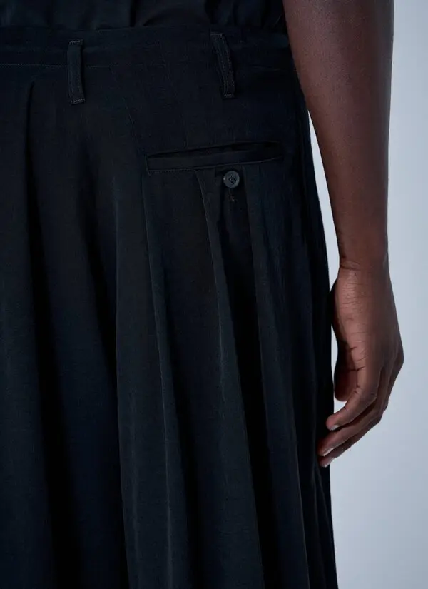 Yohji Yamamoto Pleated Drop-crotch Trousers