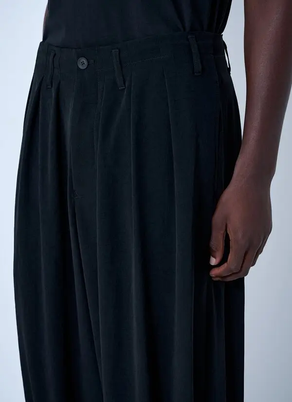 Yohji Yamamoto Pleated Drop-crotch Trousers