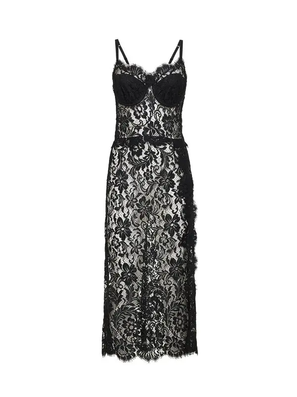 Dolce & Gabbana Cordonetto Lace Midi Dress - Multicolor