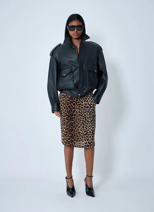 Saint Laurent Grained Leather Jacket