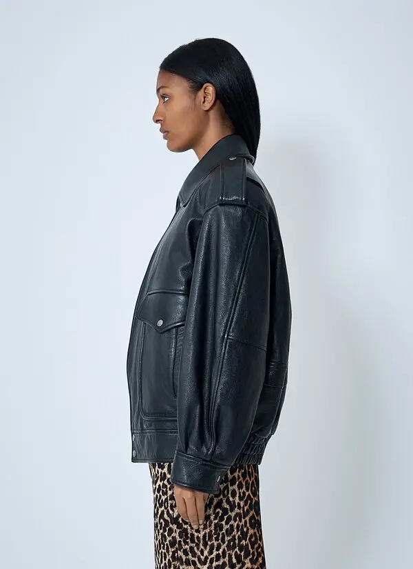 Saint Laurent Grained Leather Jacket