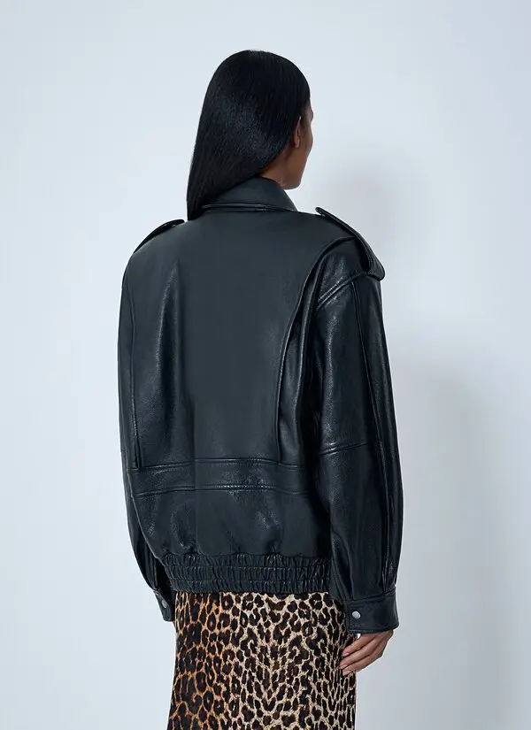 Saint Laurent Grained Leather Jacket