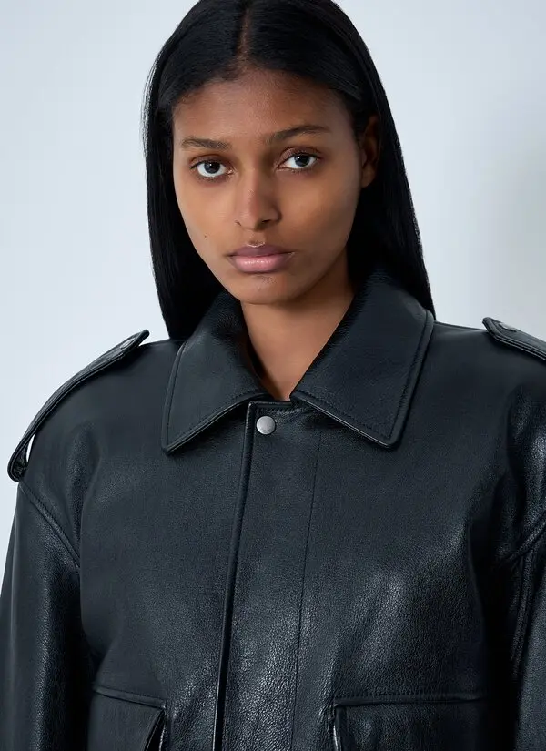 Saint Laurent Grained Leather Jacket