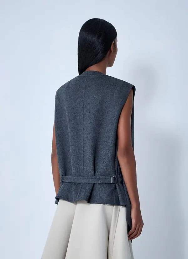 Bottega Veneta Double Face Wool Vest