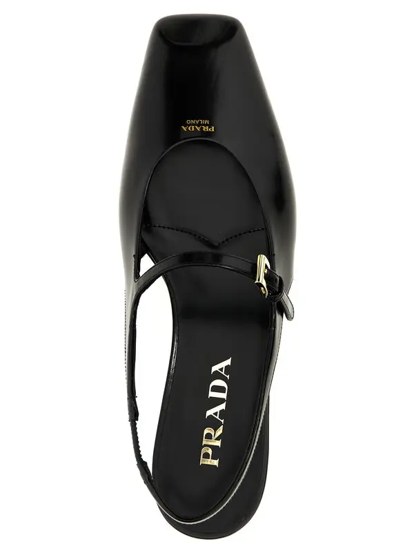 Prada Logo Slingback