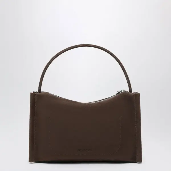 JW Anderson Loafer Suede And Calf Leather Bag - Brown