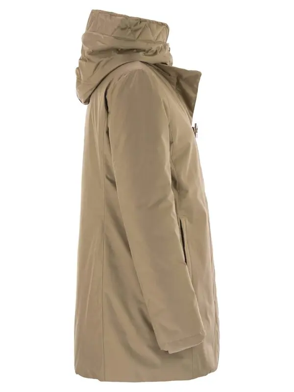 FAY Technical Gabardine Toggle Coat