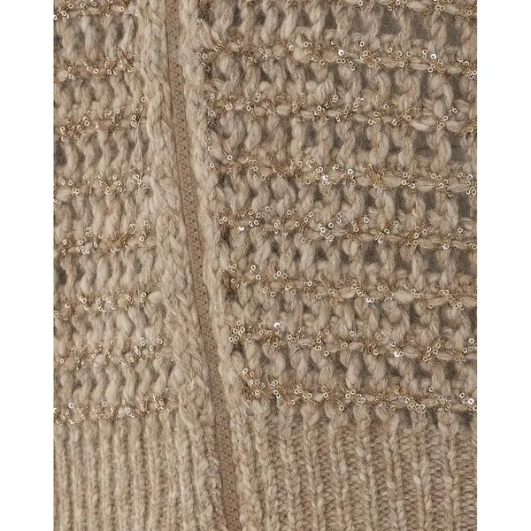 Brunello Cucinelli Mesh Dazzling Cardigan