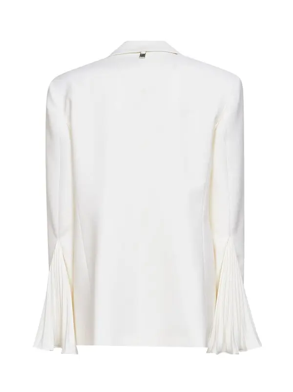 Giuseppe Di Morabito White Virgin Wool Double-breasted Blazer