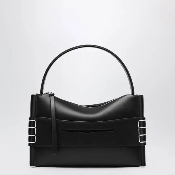 JW Anderson Loafer Bag In Calfskin Leather - Black